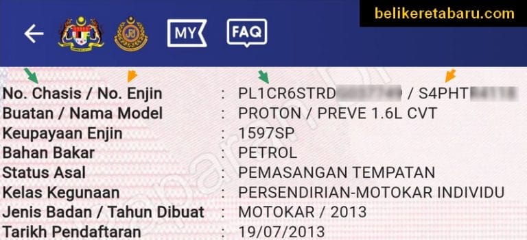 Kenapa Kena Tahu Chassis Number Kereta Recond - Beli Kereta Baru
